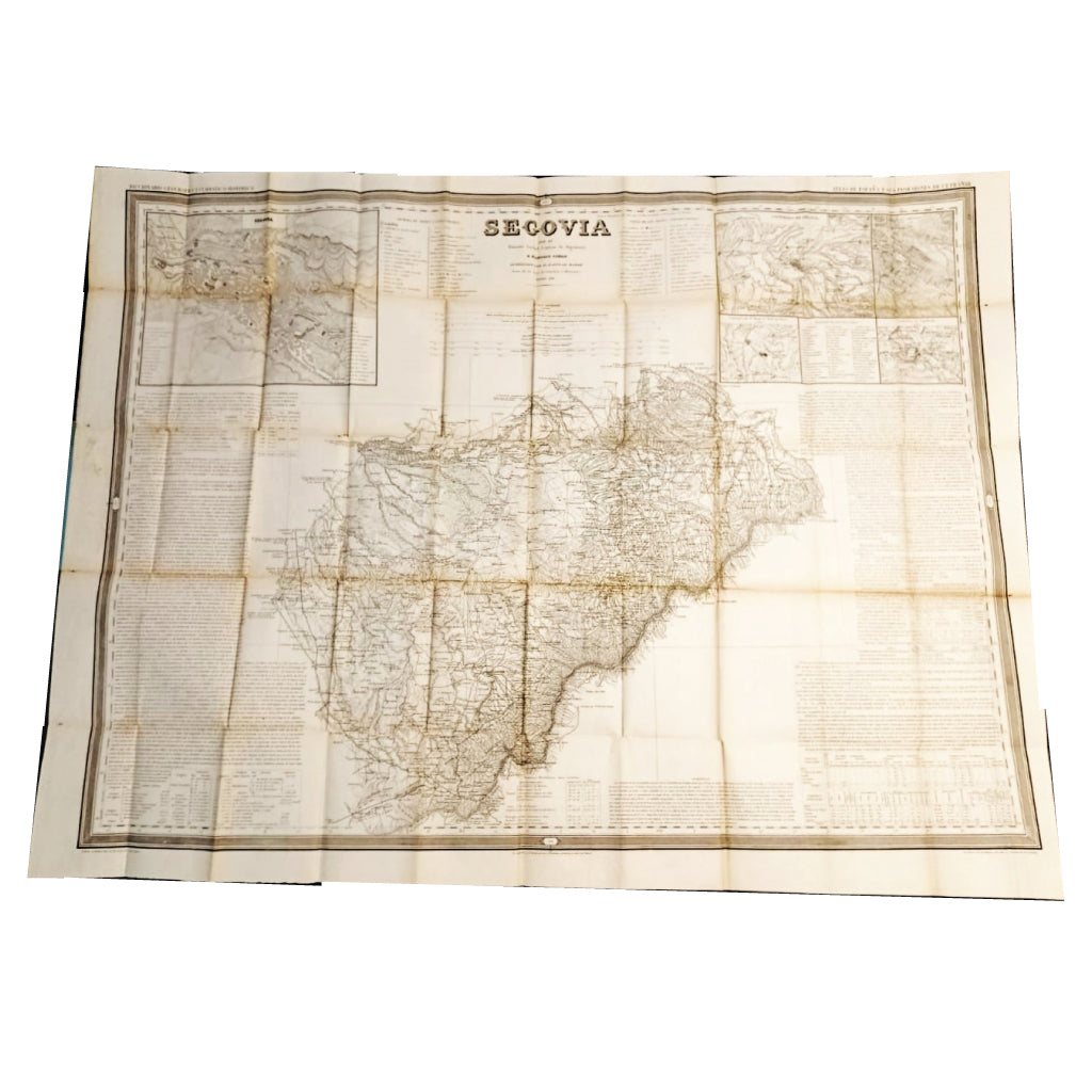 ATLAS DE ESPAÑA Y SUS POSESIONES DE ULTRAMAR: SEGOVIA. Coello, Francis ...